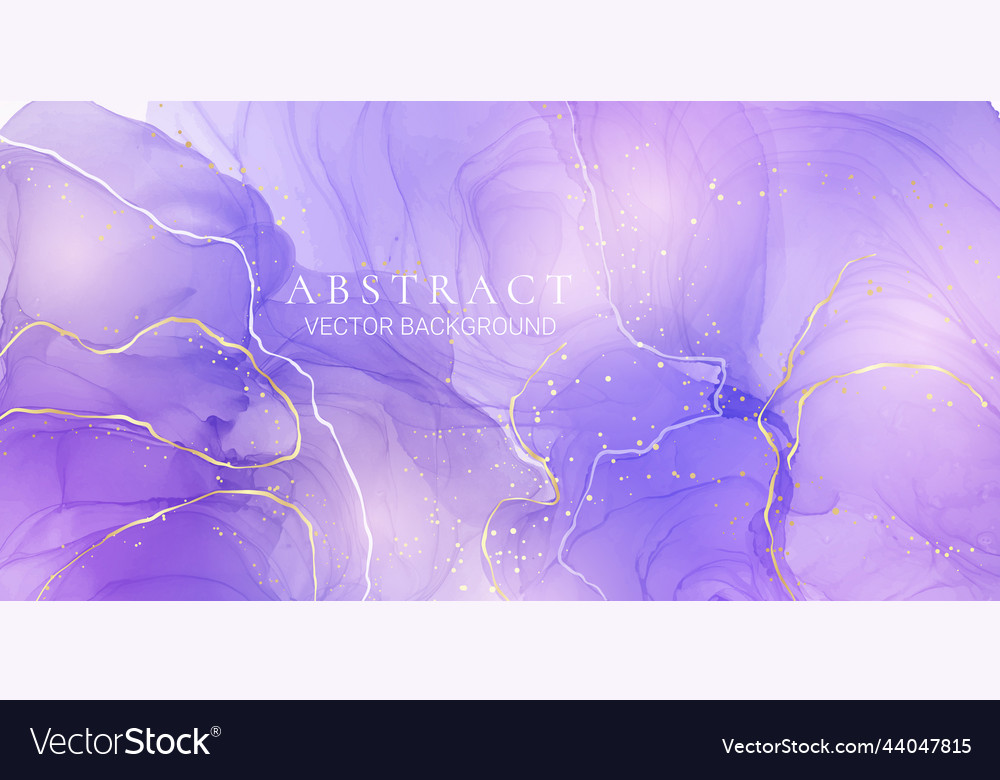 Violet cyan blue liquid watercolor background Vector Image
