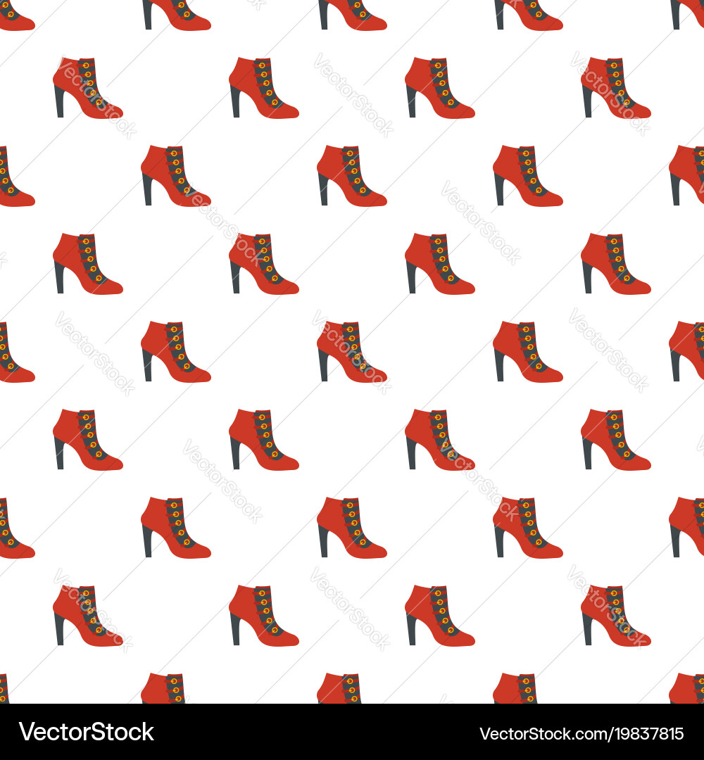 Woman shoes pattern seamless Royalty Free Vector Image