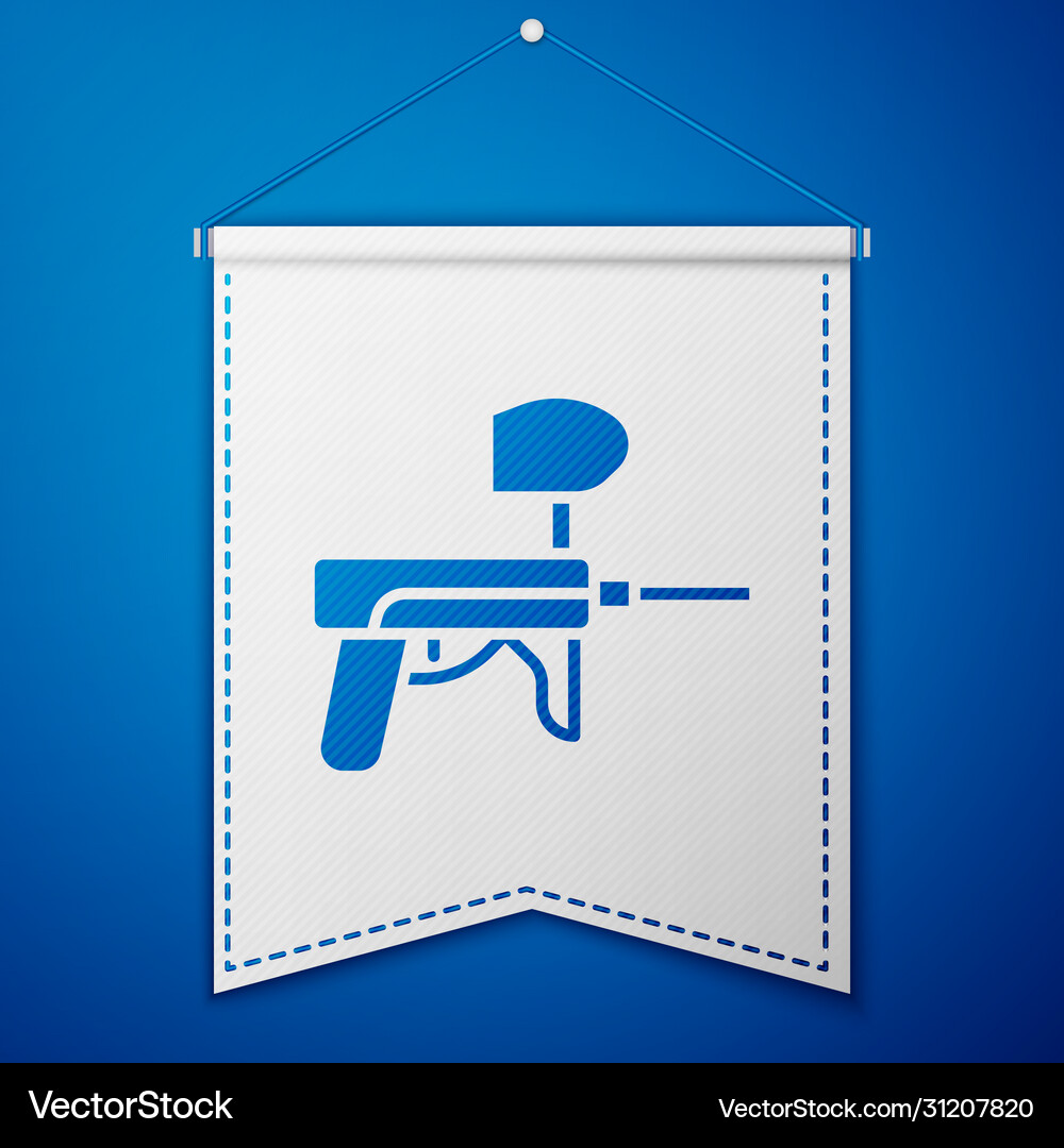 Blue paintball gun icon isolated on Royalty Free Vector