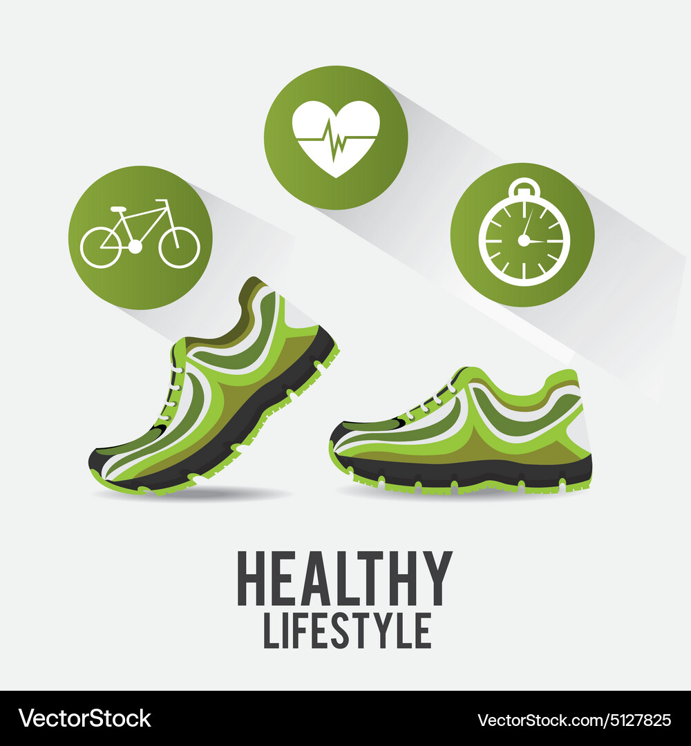 Fitness lifestyle design Royalty Free Vector Image