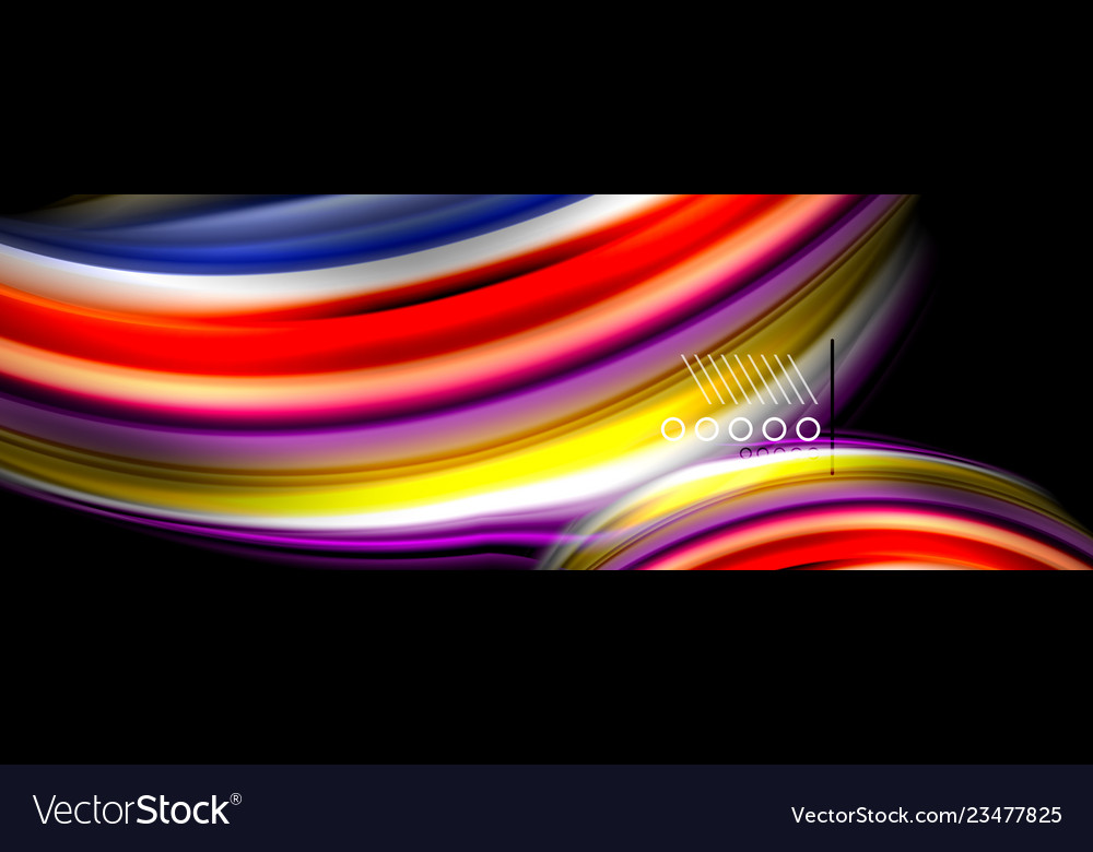 Fluid liquid wave pattern Royalty Free Vector Image