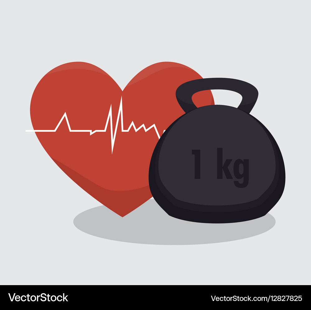 Healthy heart cardio icon Royalty Free Vector Image