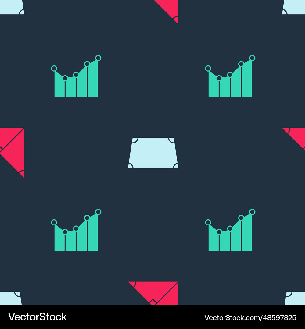 Set angle bisector of a triangle acute trapezoid Vector Image