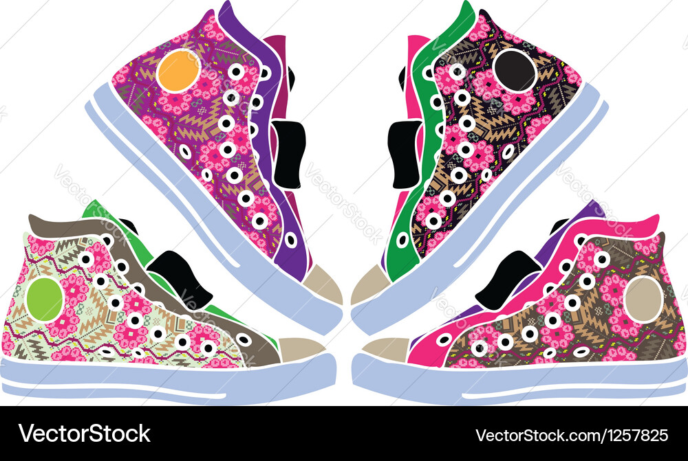 Sport shoes design Royalty Free Vector Image - VectorStock