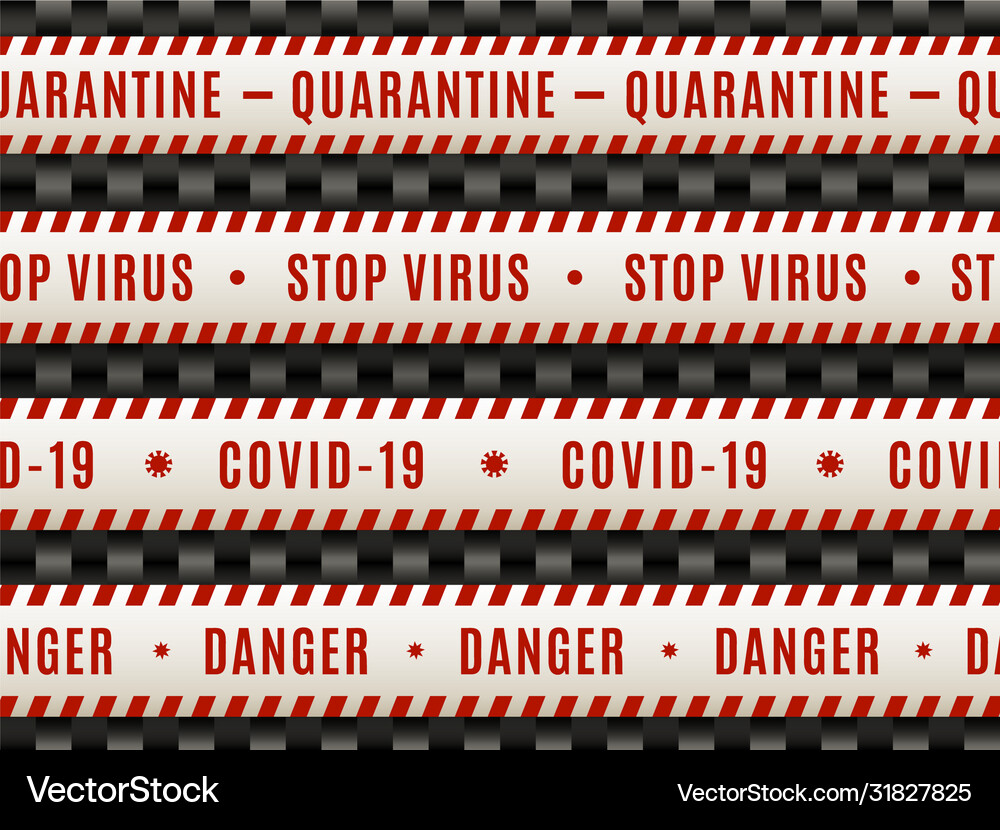 Stop virus quarantine danger covid-19 Royalty Free Vector