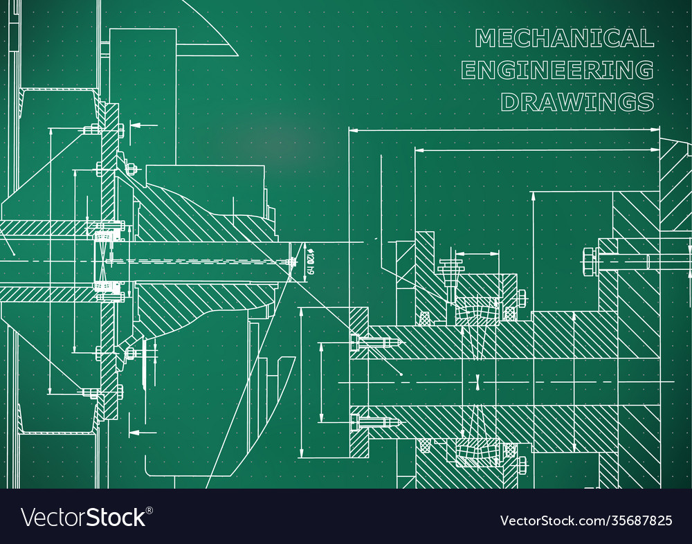 Technical mechanical engineering backgrounds Vector Image