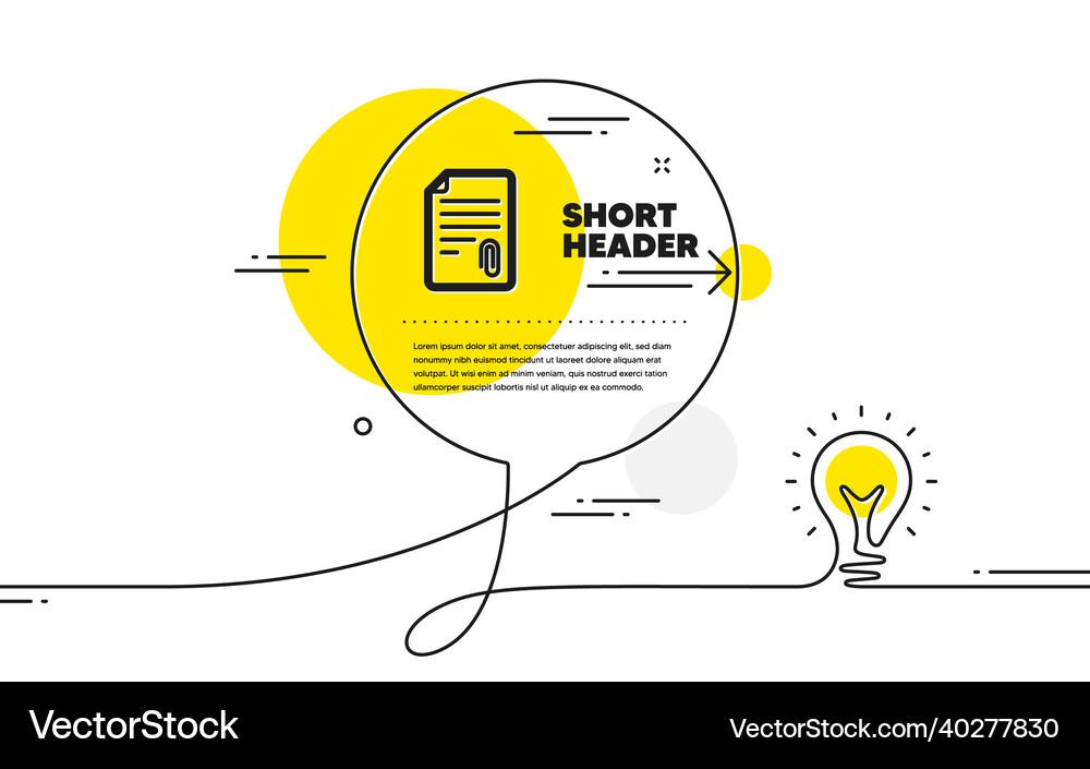 Cv attachment icon document sign Royalty Free Vector Image