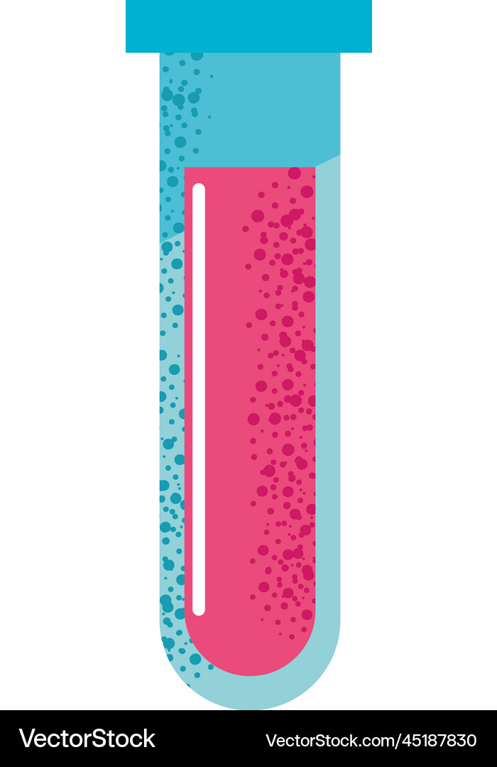 Test tube medicine Royalty Free Vector Image - VectorStock