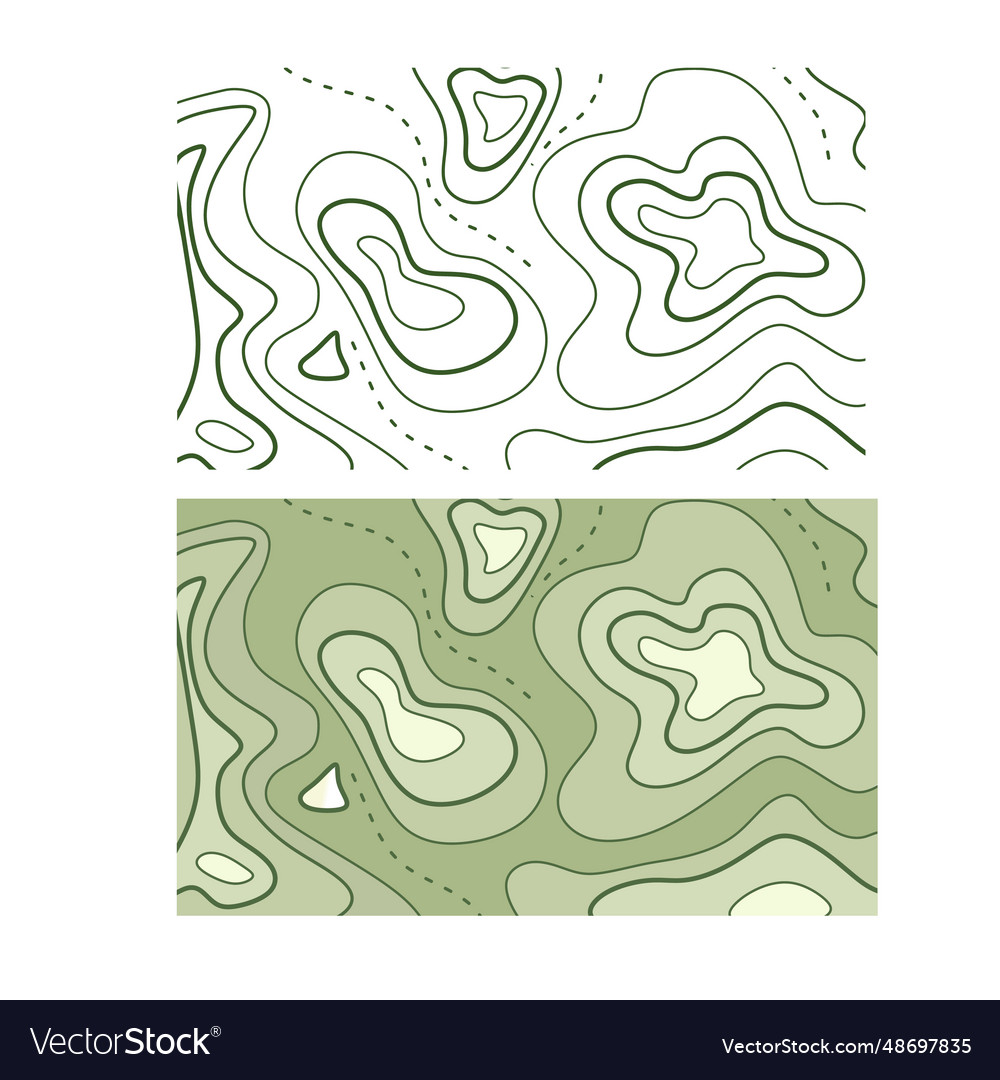 A topographic map Royalty Free Vector Image - VectorStock