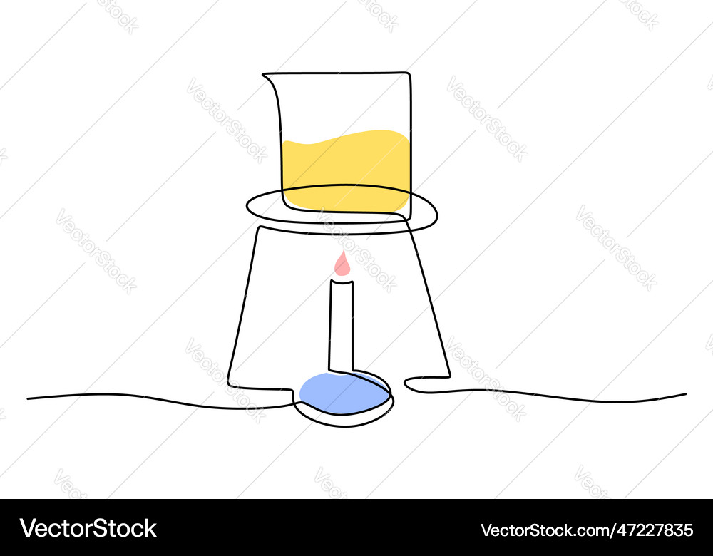 Bunsen burner - laboratory equipment and tools Vector Image