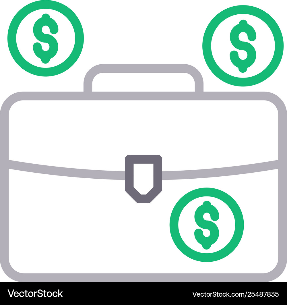 Finance bag Royalty Free Vector Image - VectorStock