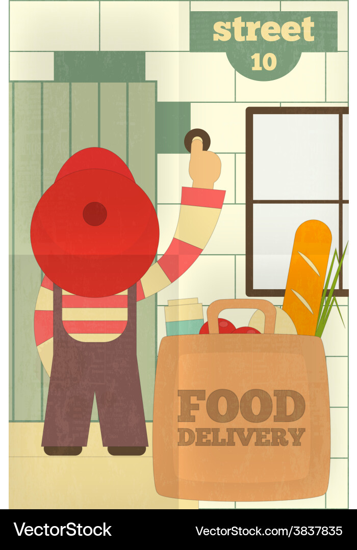 Food Delivery Royalty Free Vector Image - VectorStock