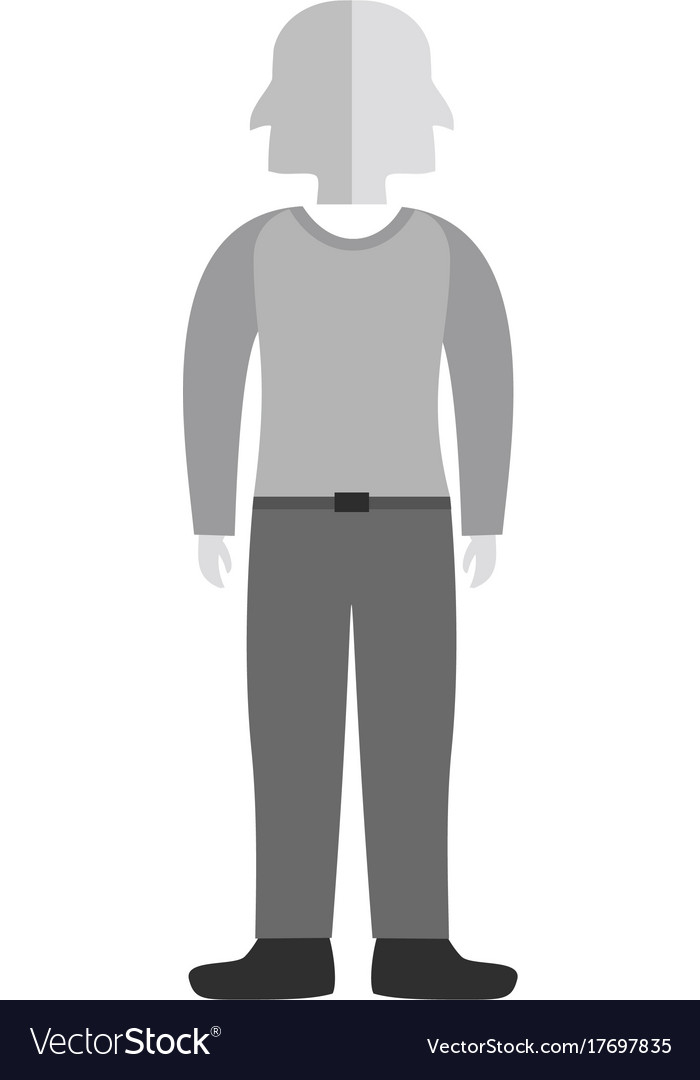 Two faced Royalty Free Vector Image - VectorStock