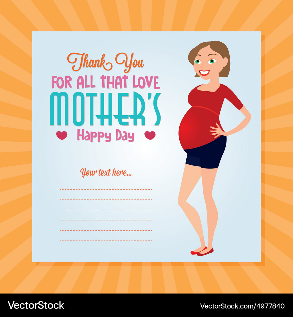 Abstract mothers day background with some special Vector Image