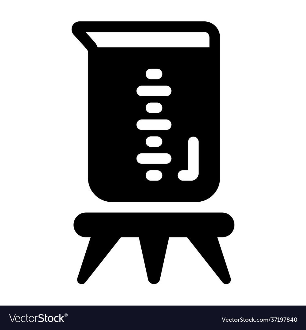Beaker stand Royalty Free Vector Image - VectorStock