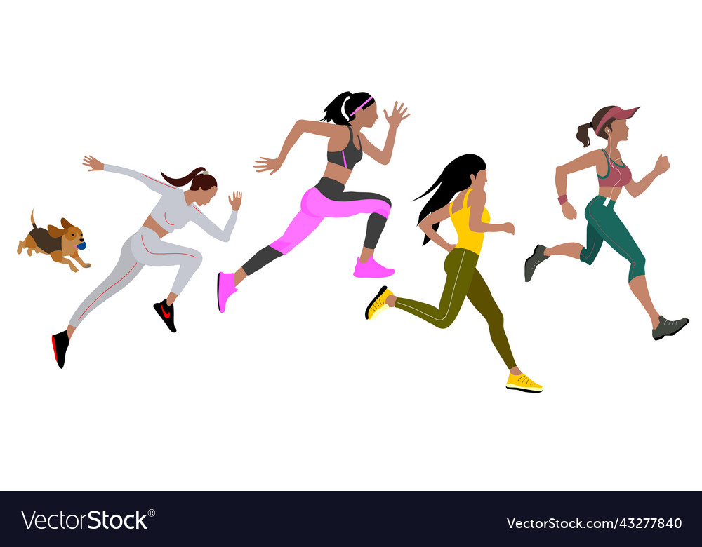 Cartoon runner Royalty Free Vector Image - VectorStock
