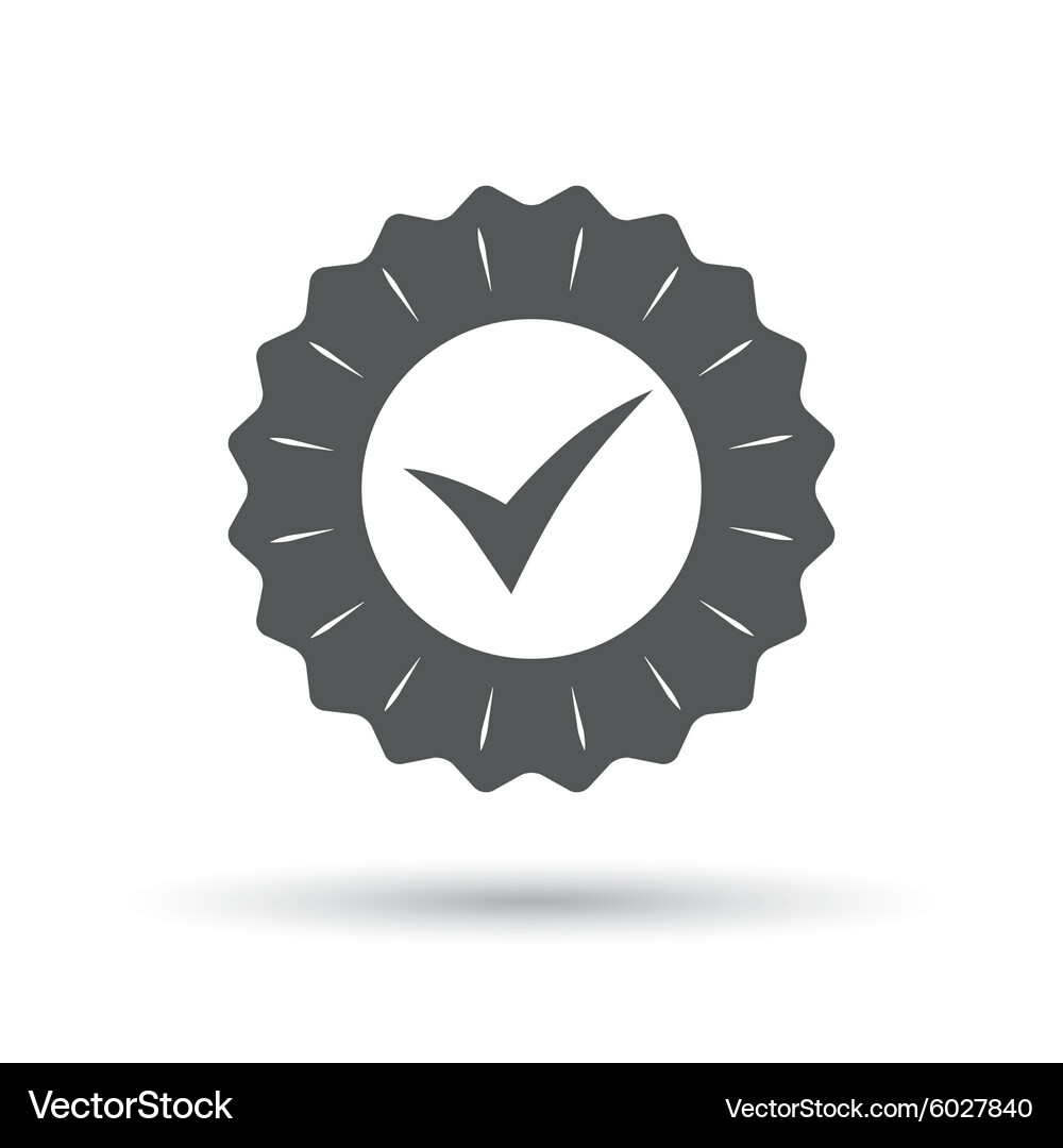 Check sign icon yes symbol Royalty Free Vector Image