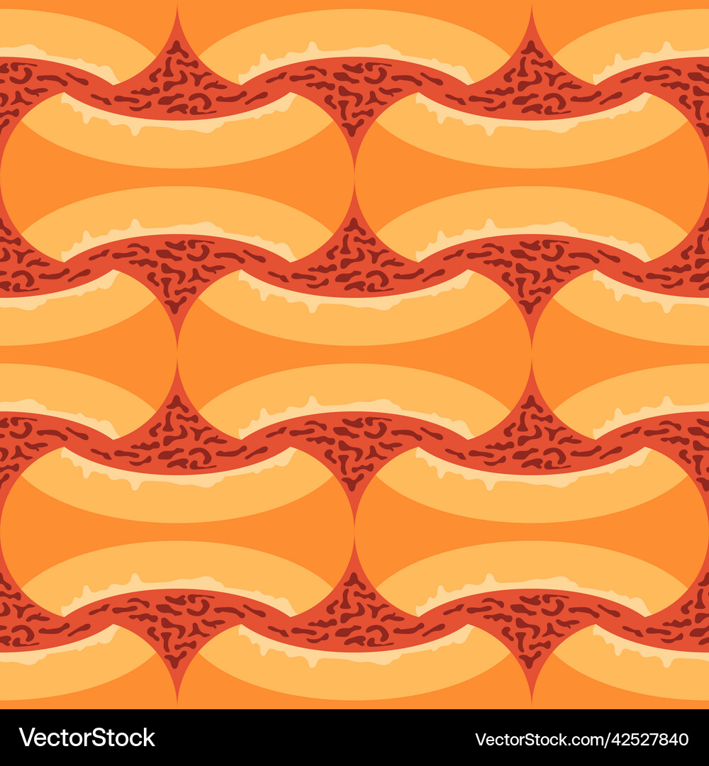 Seamless pattern in a of peach Royalty Free Vector Image
