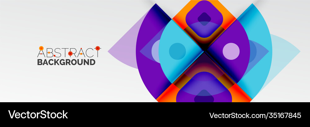 Bright color circles abstract round shapes Vector Image