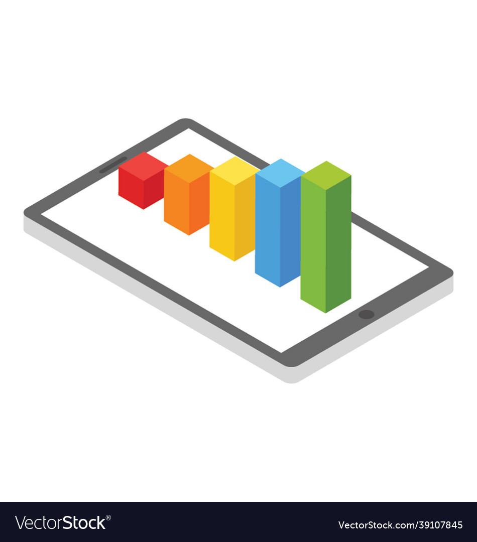 Column graph Royalty Free Vector Image - VectorStock