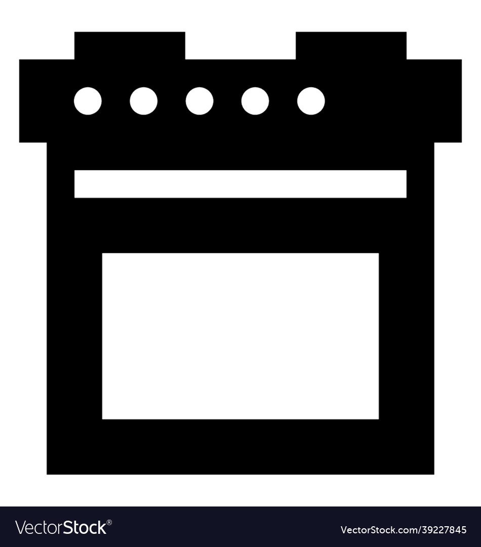 Cooking range Royalty Free Vector Image - VectorStock