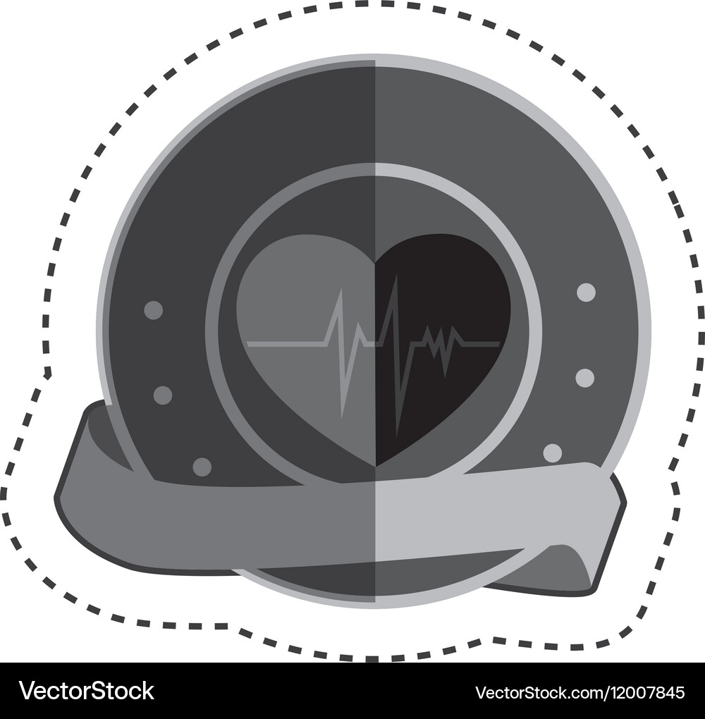 Heart cardio isolated icon Royalty Free Vector Image