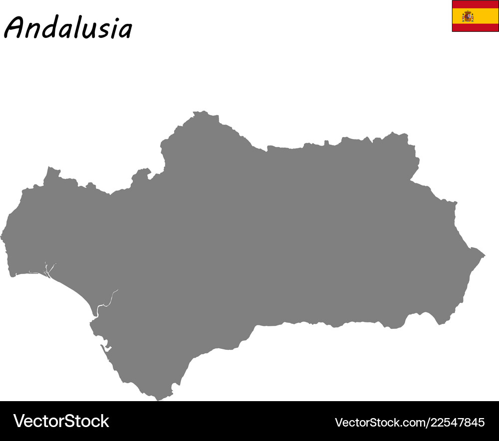 High quality map autonomous community of spain Vector Image