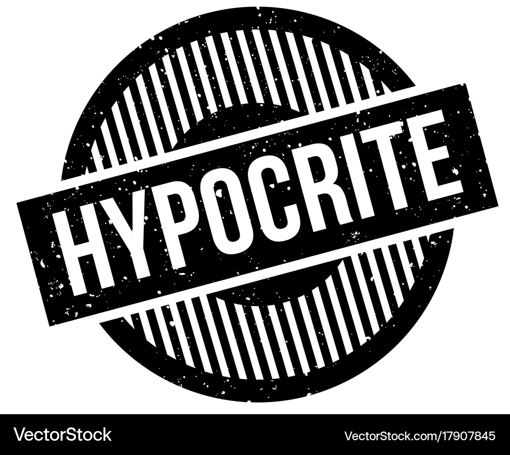 Hypocrite rubber stamp Royalty Free Vector Image
