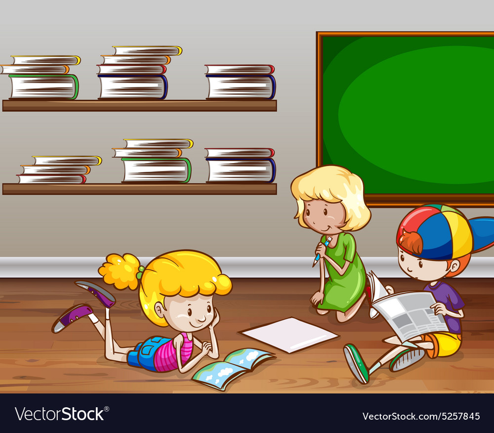 Reading Royalty Free Vector Image - VectorStock