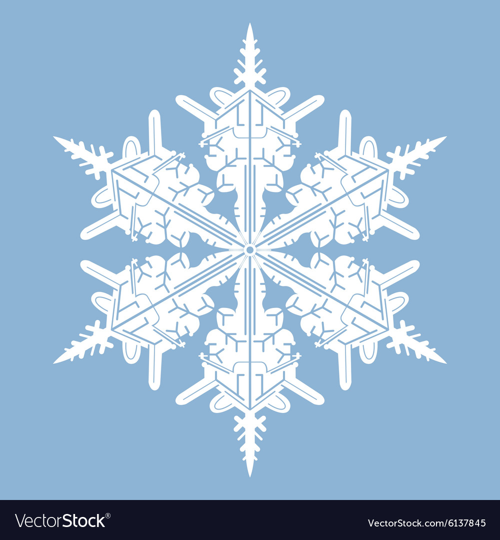 Snowflake Royalty Free Vector Image - VectorStock