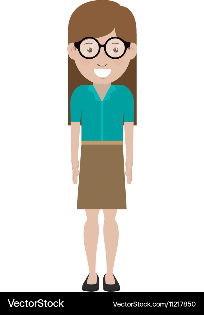Avatar woman smiling Royalty Free Vector Image