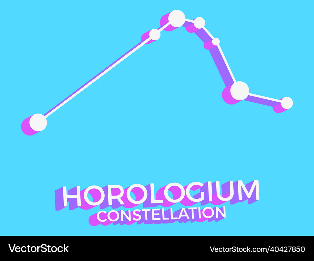 Horologium Constellation Horologium Constellation 3d Symbol Royalty