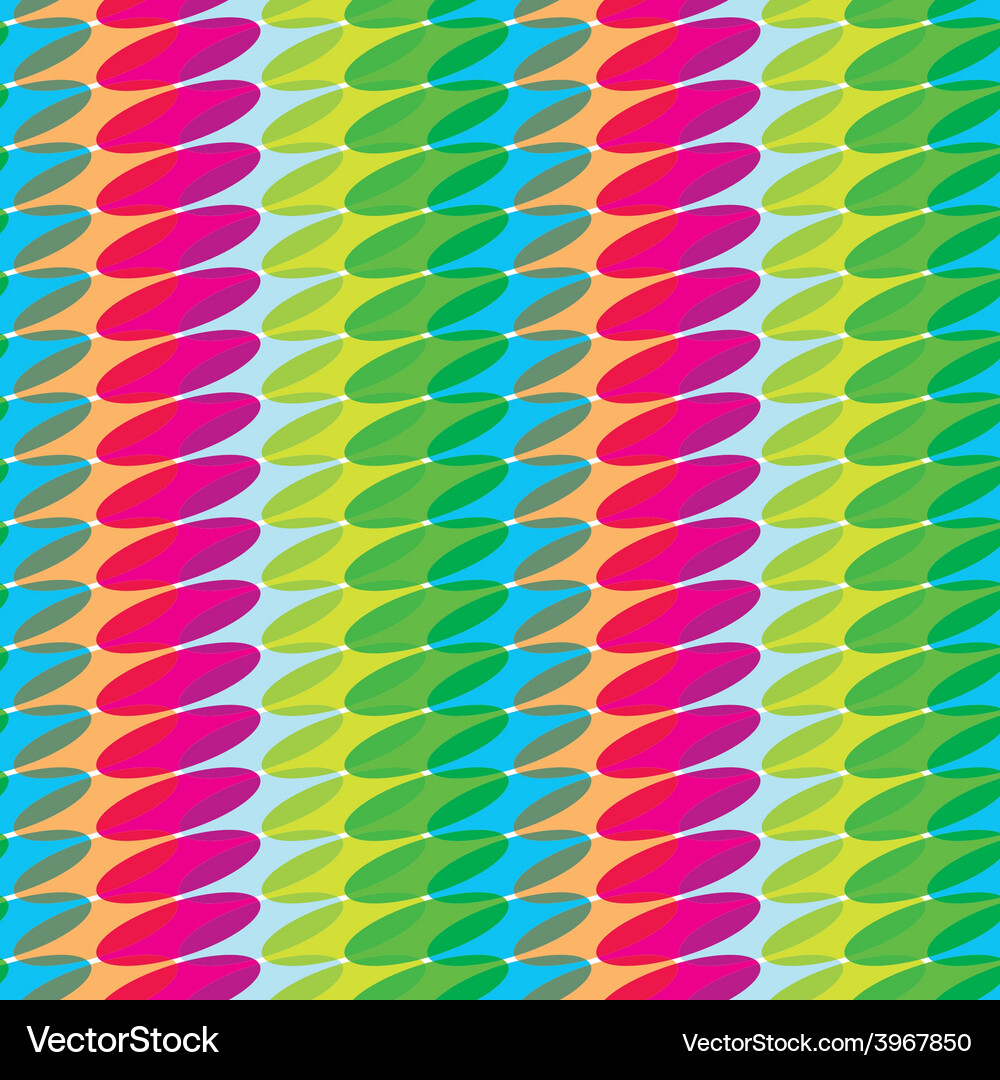 Seamless pattern with color ovals for design kids Vector Image