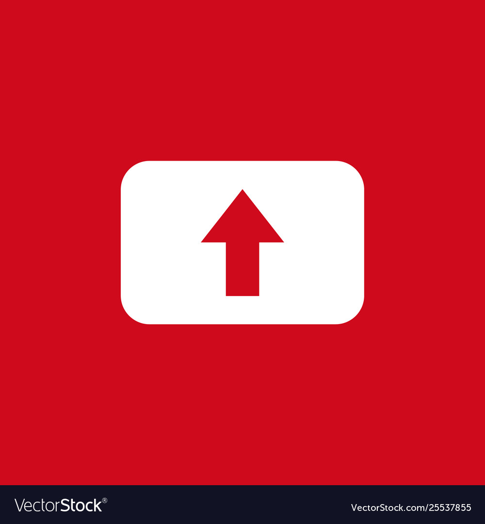 Button upload icon template design Royalty Free Vector Image