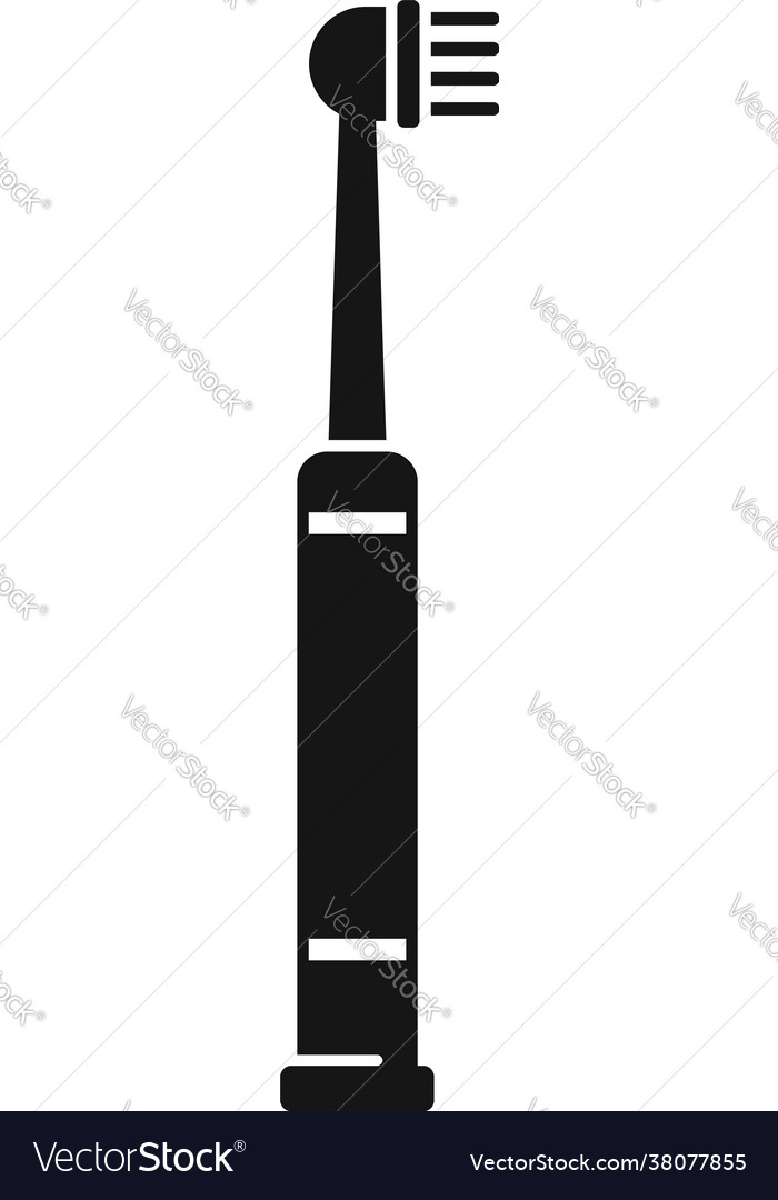 Electric toothbrush bristle icon simple style Vector Image