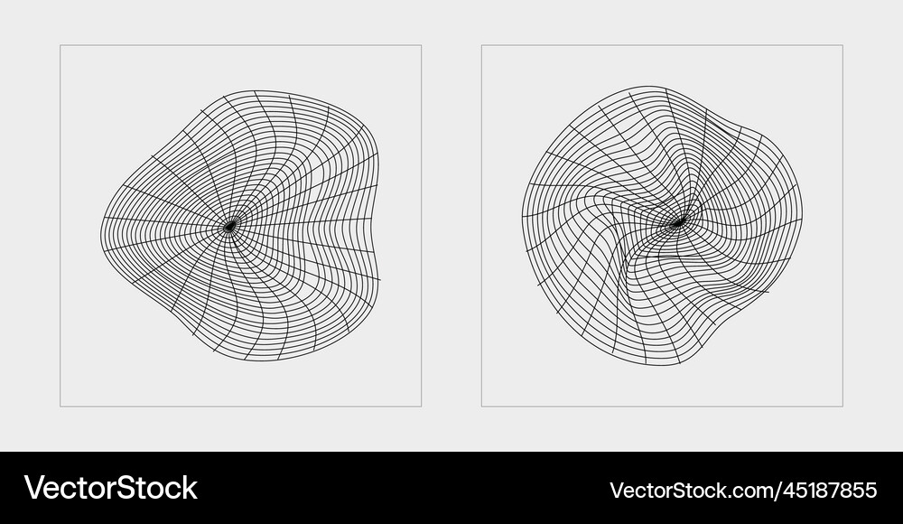 Graphic assets set retro futuristic Royalty Free Vector