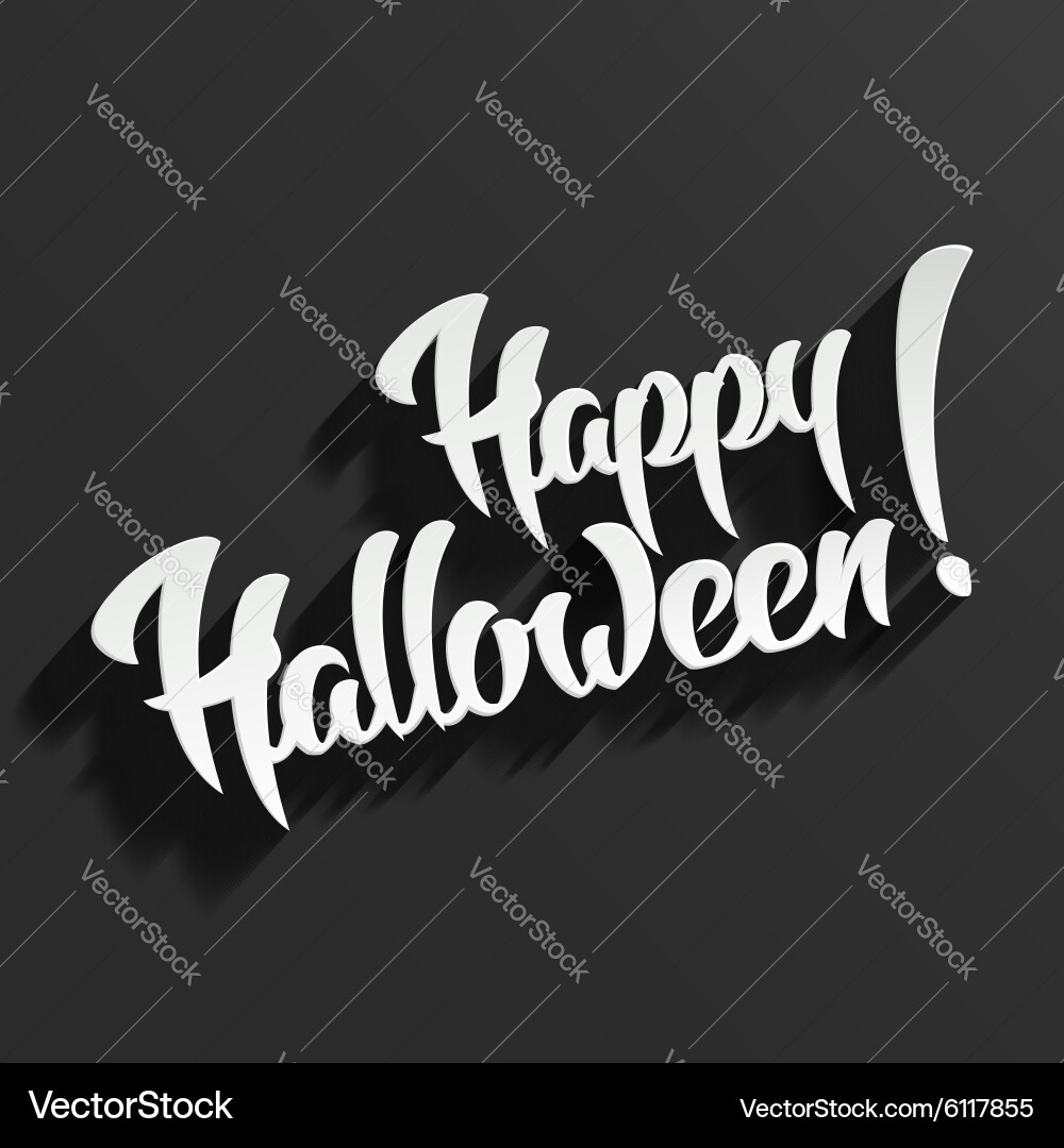 Happy lettering greeting card Royalty Free Vector Image