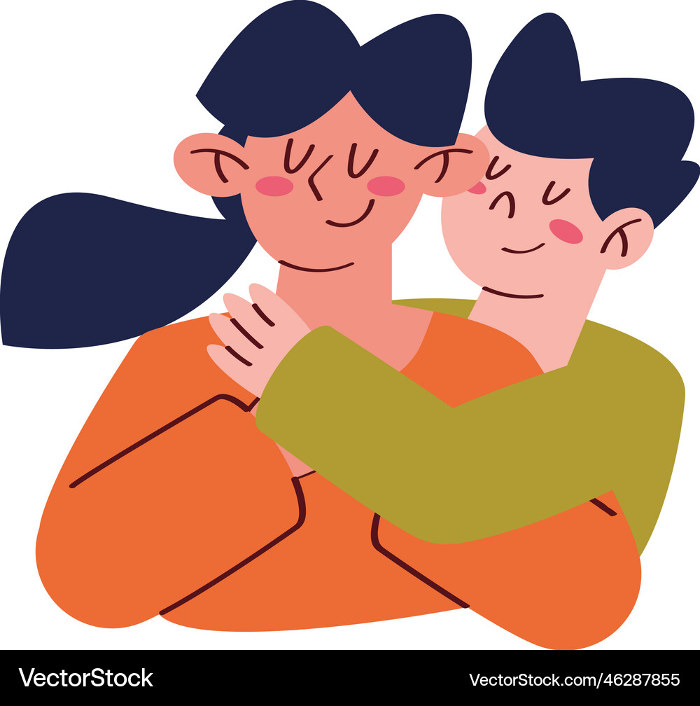 Happy mother and son Royalty Free Vector Image