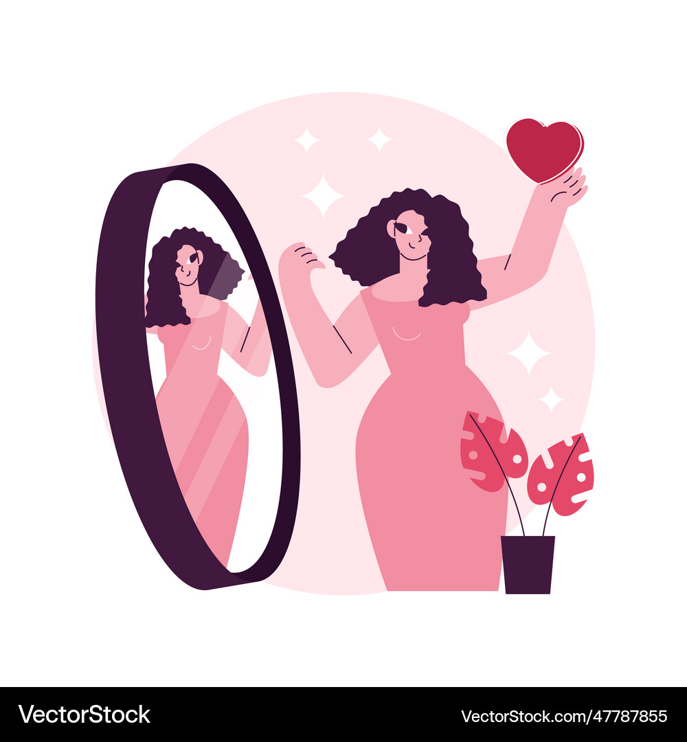 Self-image abstract concept Royalty Free Vector Image