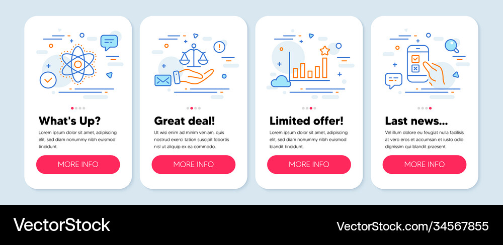 Set education icons such as efficacy Royalty Free Vector
