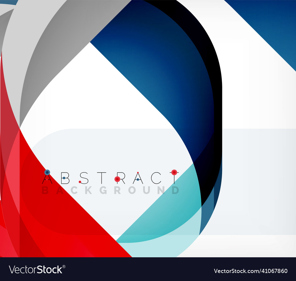 Abstract square shape with overlapping waves Vector Image