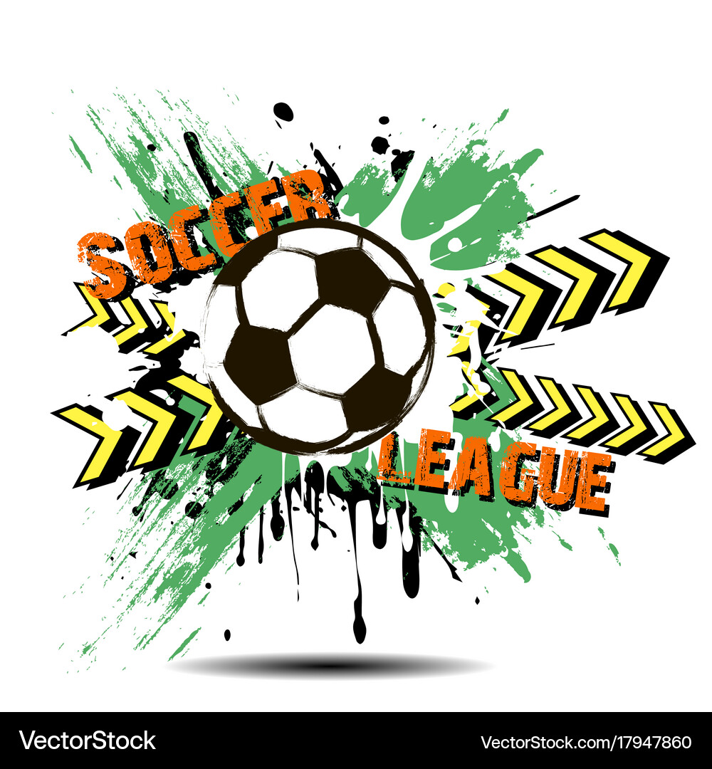 Background abstract soccer ball from blots Vector Image