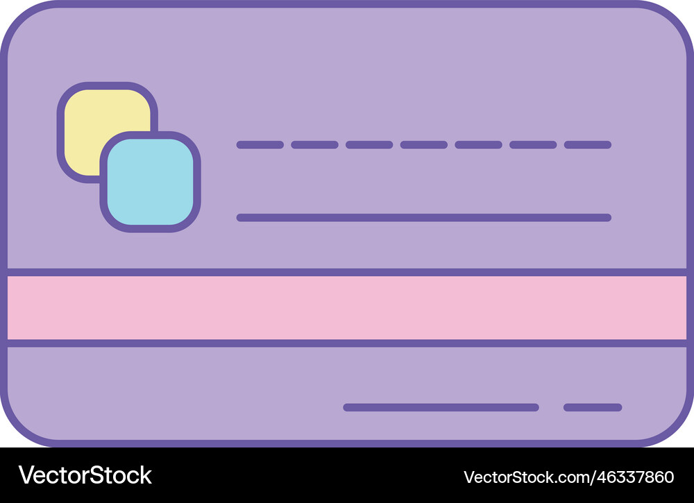 Bank credit card Royalty Free Vector Image - VectorStock