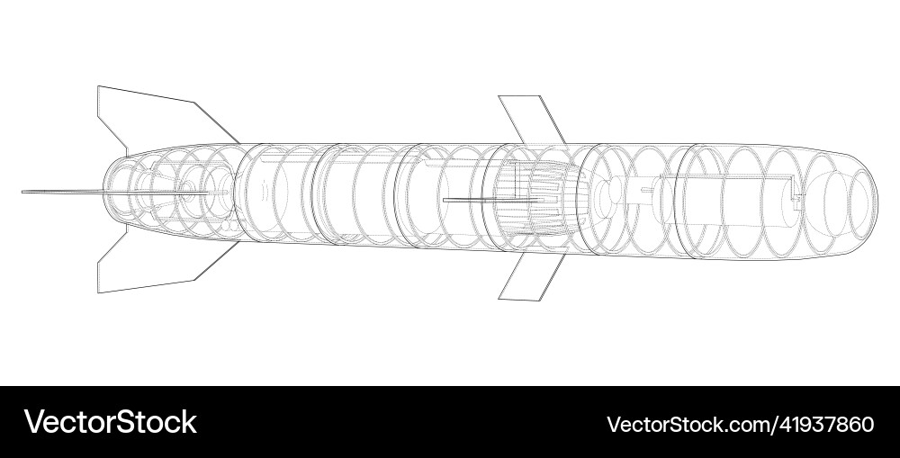 Military missile army rocket Royalty Free Vector Image