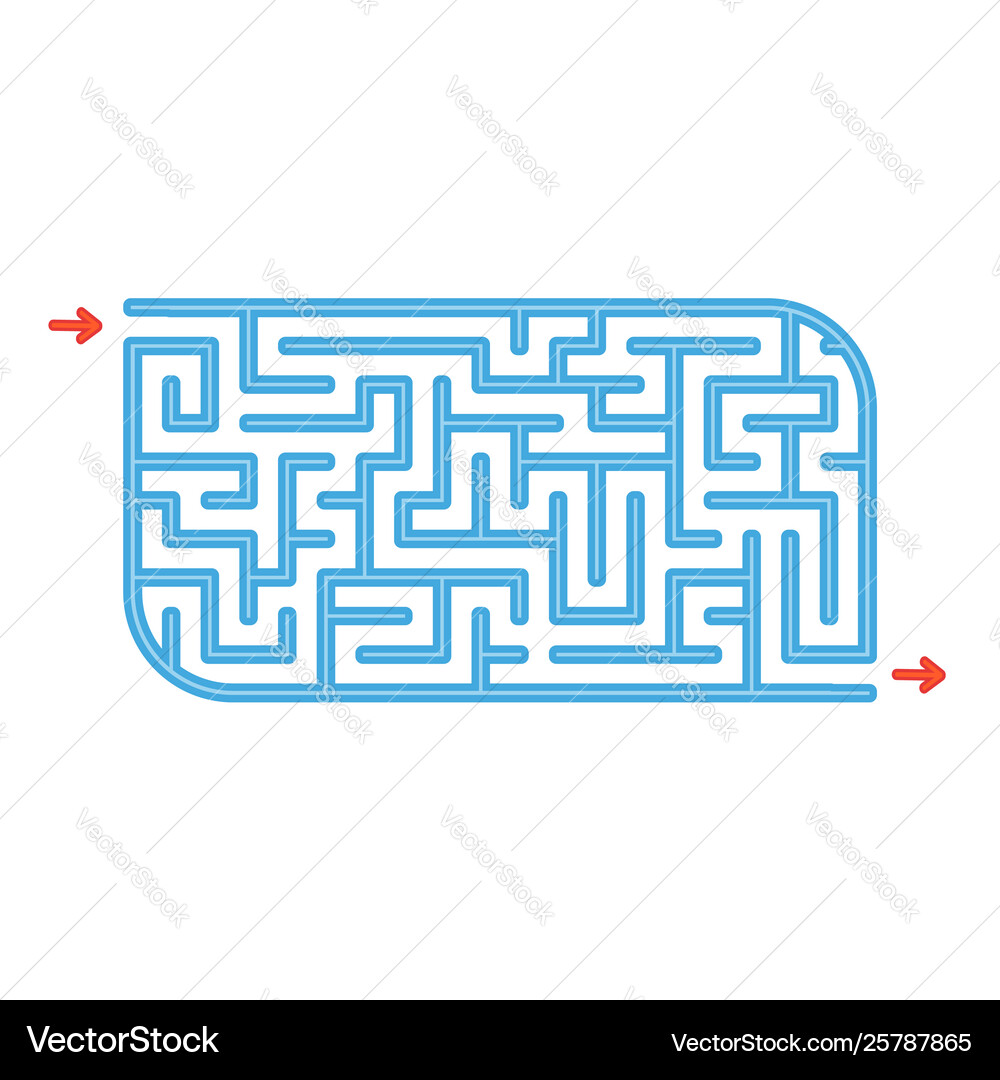 Abstract labyrinth game for kids puzzle Royalty Free Vector