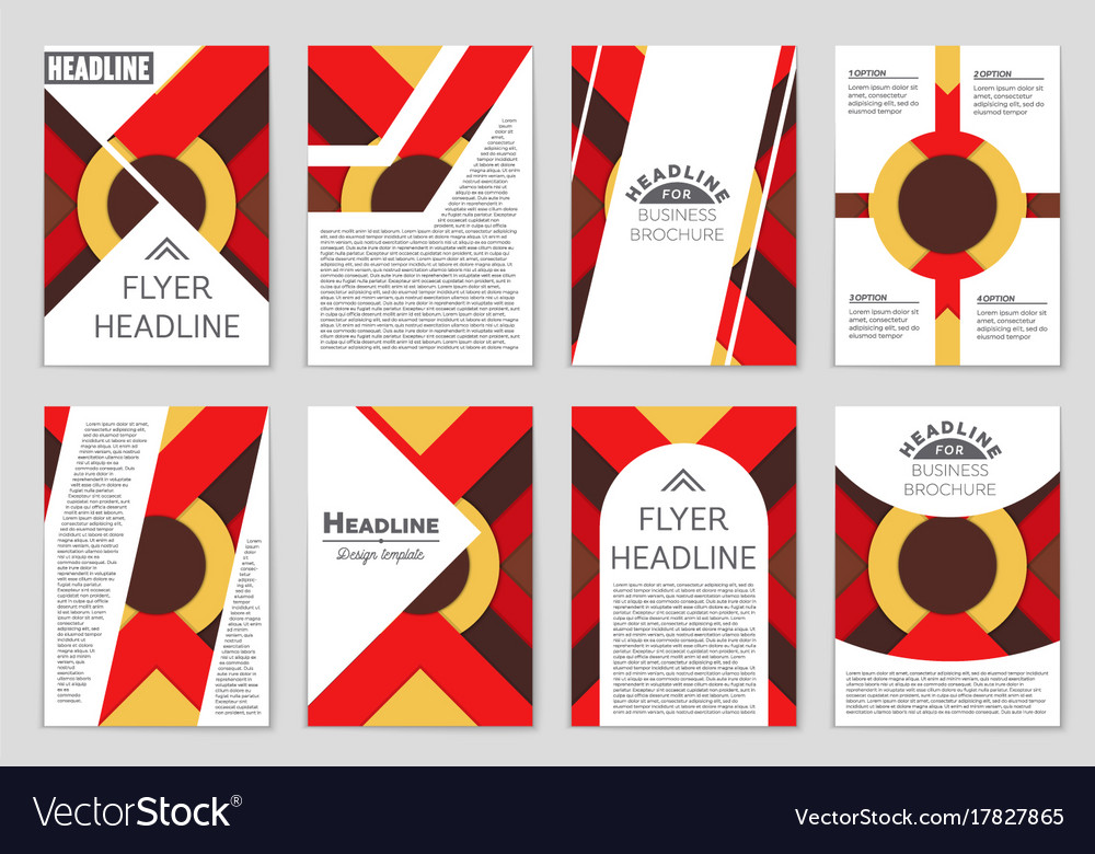 Abstract layout background set for art Royalty Free Vector