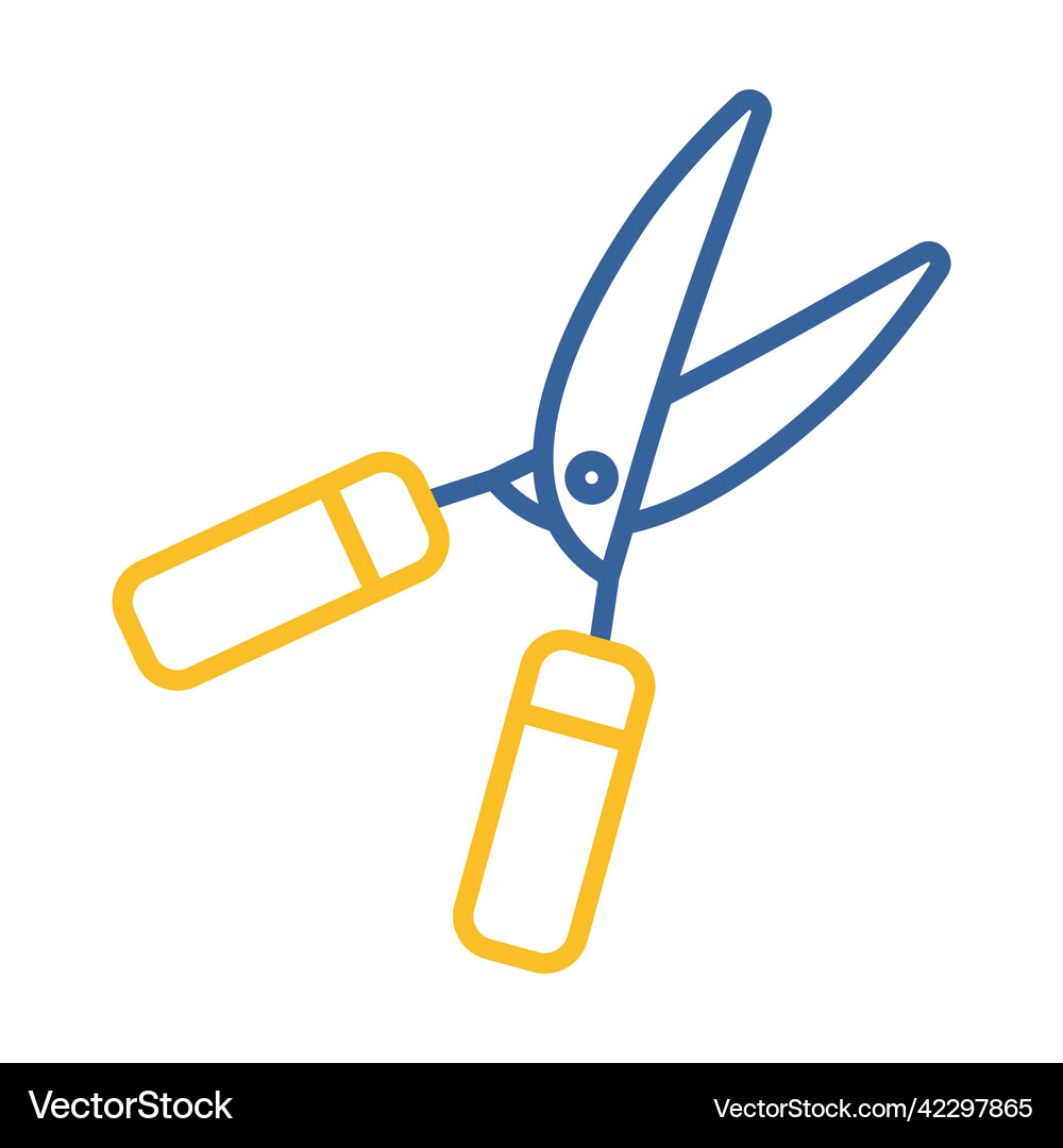 Garden shears icon hedge shears sign Royalty Free Vector