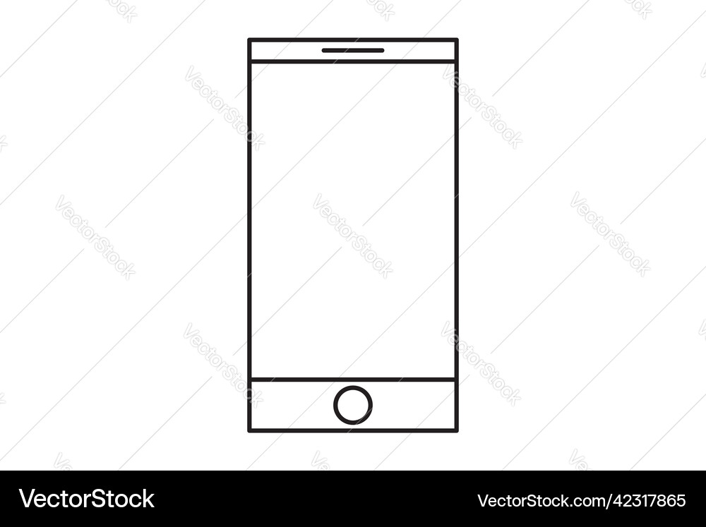 Mobile phone icon smartphone communication symbol Vector Image