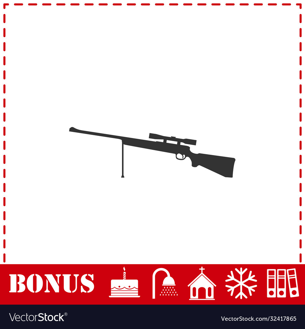 Weapon icon flat Royalty Free Vector Image - VectorStock