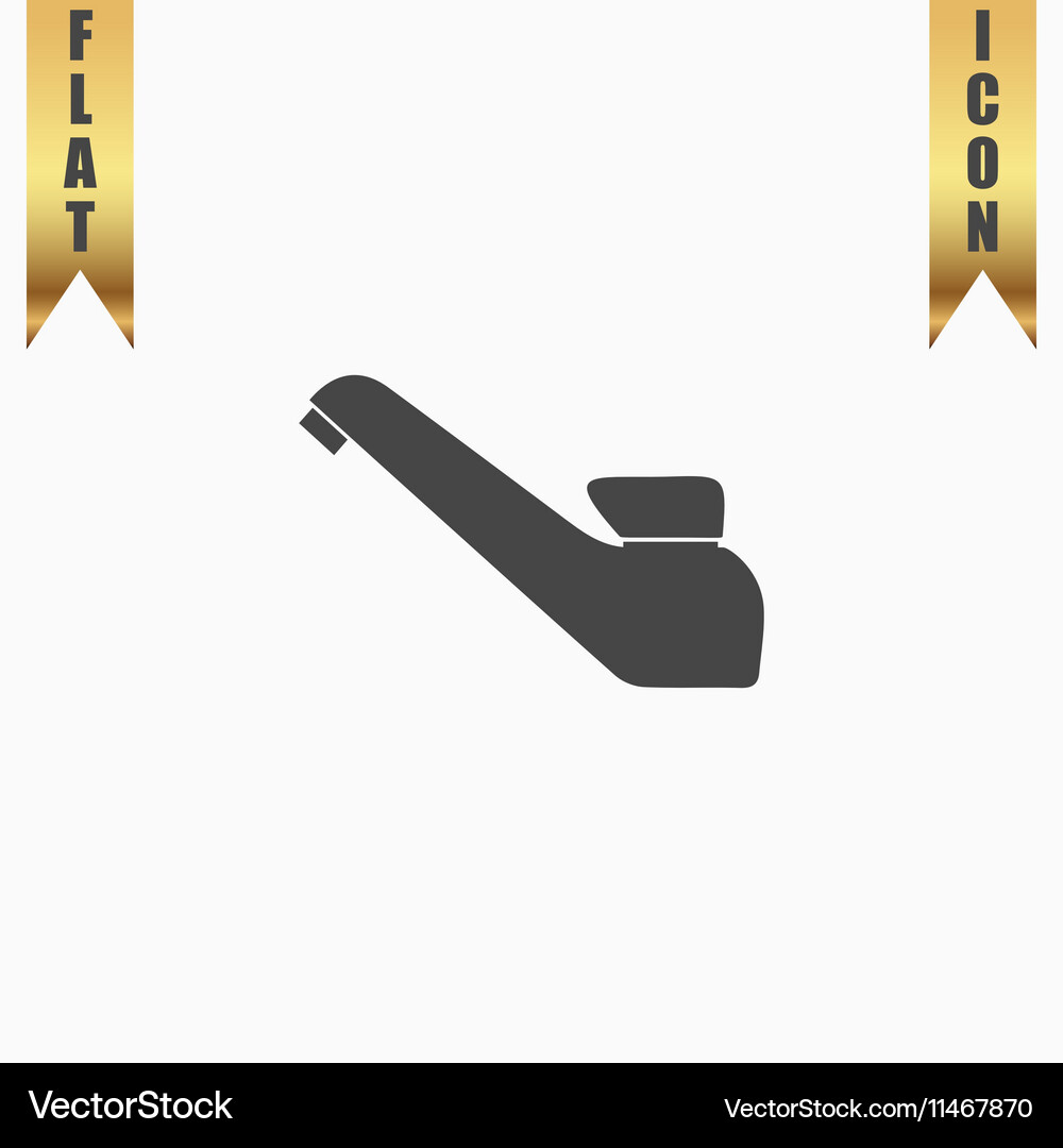 Drinking faucet icon sign and button Royalty Free Vector